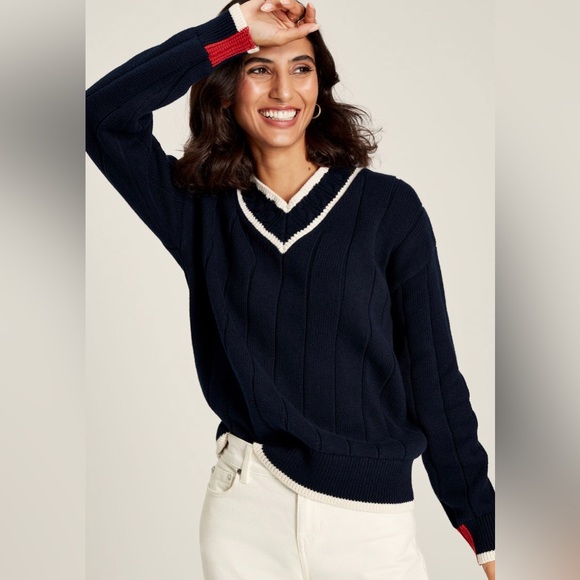 Joules | Sweaters | Joules Dawson Cricket Jumper Knit Sweater Navy Blue ...